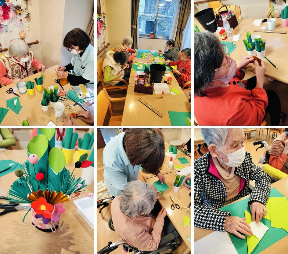 門松作り🎍｜アクティブステージ岐阜(岐阜県岐阜市)｜LIFULL 介護(ライフル介護)